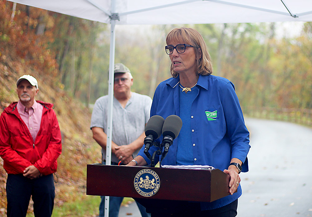 Saxton unveils newly revitalized trail at Warriors Path State Park | News, Sports, Jobs ...